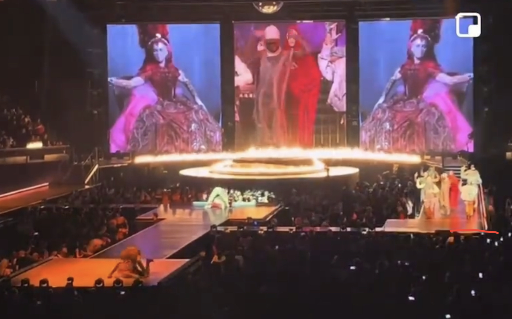 Madonna does creepy Revelation 13 ritual summoning the Dragon to ...