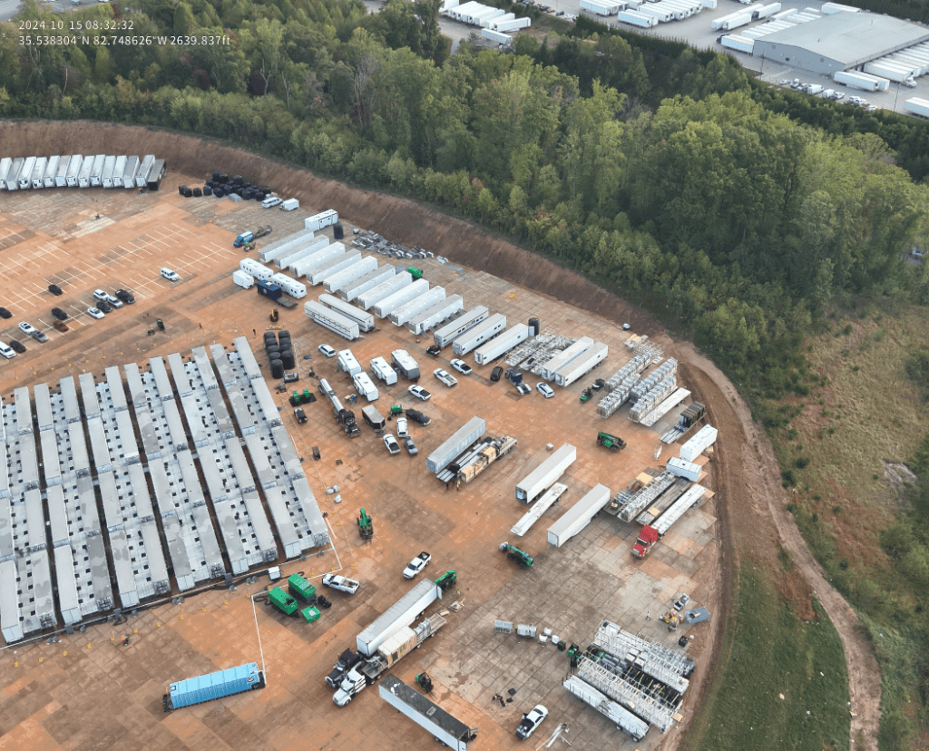 BREAKING: Aerial view of NEW FEMA Camp just set up in Asheville, NC as ...